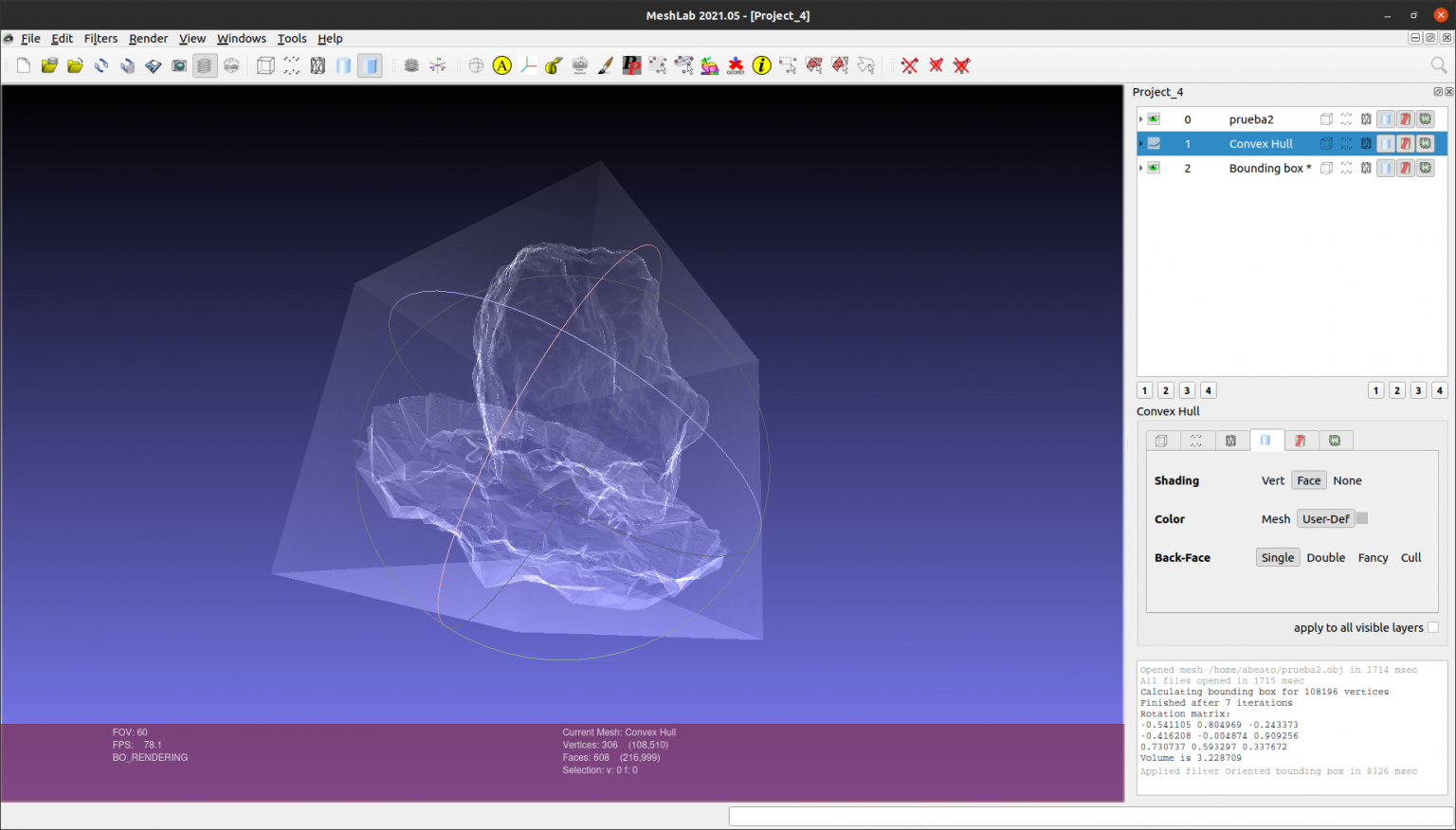 A MeshLab plugin to find optimal oriented bounding boxes – Alfonso Sánchez-Beato's blog